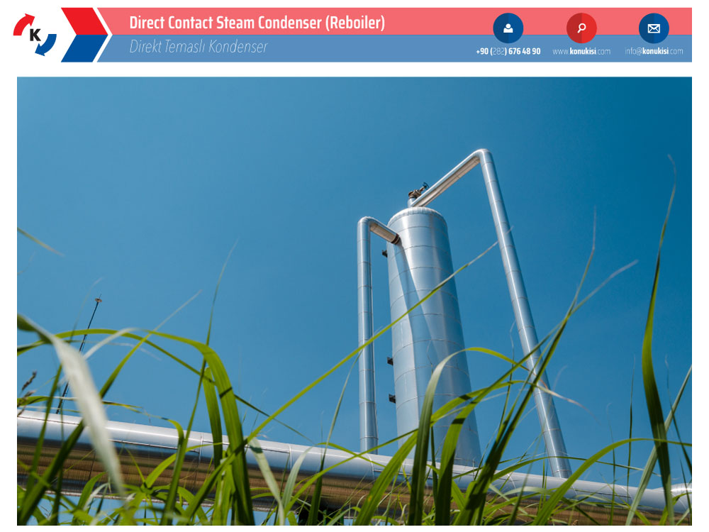 Direct Contact Steam Condenser (Reboiler)
